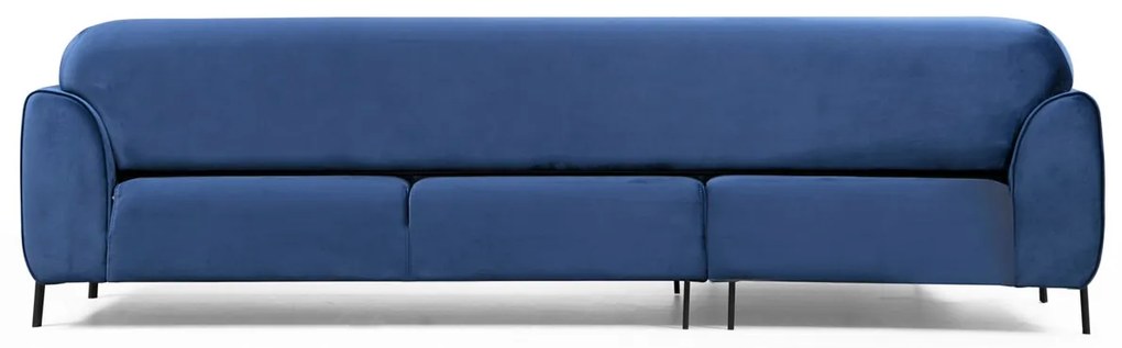 Designová sedačka Haylia 287 cm modrá - levá