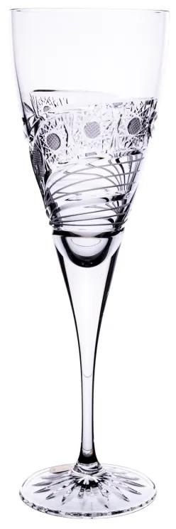 Onte Crystal Bohemia Crystal ručně broušené sklenice na bílé víno Kometa 260 ml 2KS