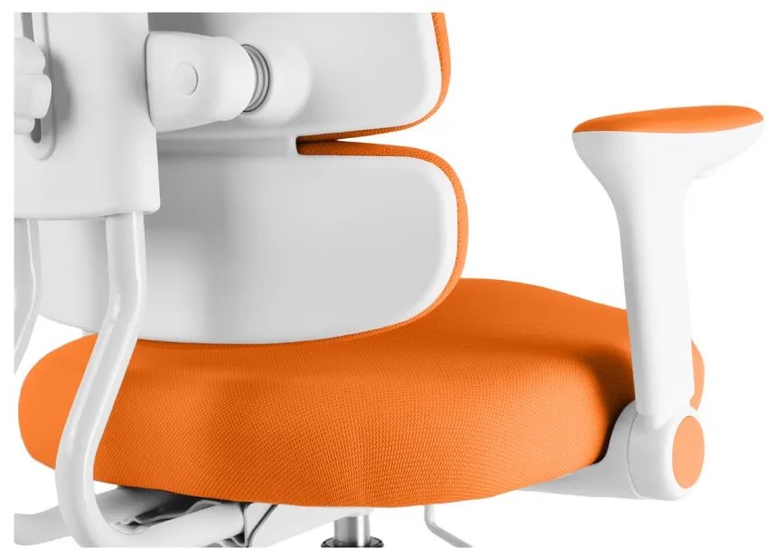 Dětská rostoucí židle Neoseat KIDDY THREE — látka, pratelný potah, oranžová