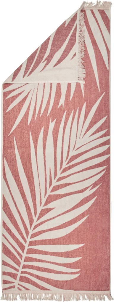 Livarno® Froté plážová osuška, 80 x 180 cm. (světle růžová)