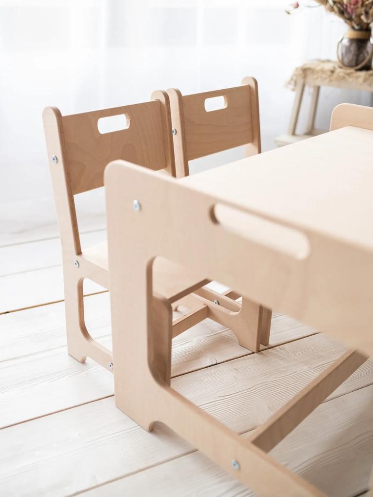 Woodisio Set Židle a stolku SIMO Barva: Bílá