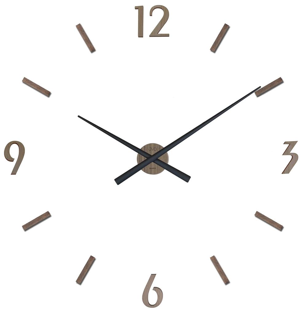 JVD Designové Nástěnné nalepovací hodiny v imitaci dřeva JVD HT467.3