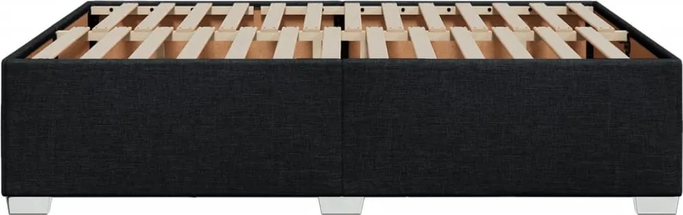 Rám postele bez matrace černý 160 x 200 cm textil 3284487
