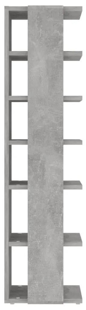 Botník betonově šedý 27,5x27x102 cm kompozitní dřevo - Default Title