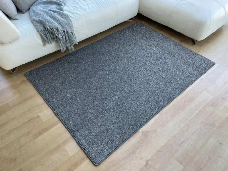 Kusový koberec Capri šedý Kulatý 400 cm průměr