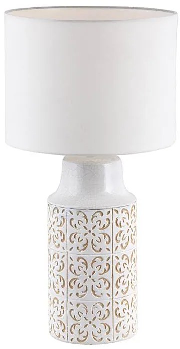 Vintage stolní keramická lampa AGNES, 1xE27, 60W, bílá Rabalux AGNES 004310