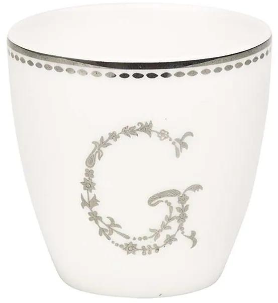 Mini latté šálek G silver - Green Gate