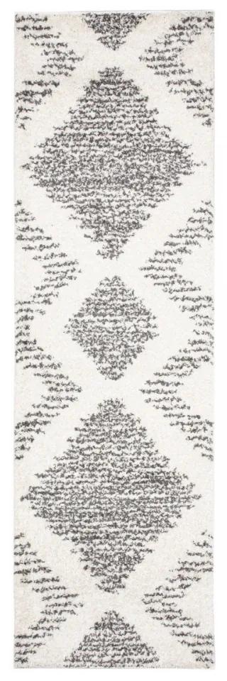 Kusový koberec shaggy Pipa krémový atyp 80x300cm