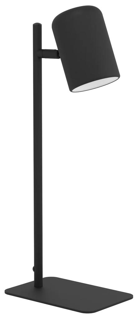 EGLO Stolní industriální LED lampa CEPPINO, 1xGU10, 4,5W, teplá bílá, černá 98855