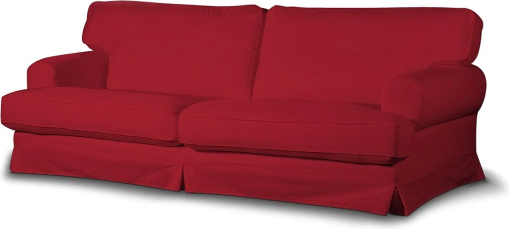 Potah na pohovku IKEA Ekeskog rozkládací barva červená látka pletený vzor
