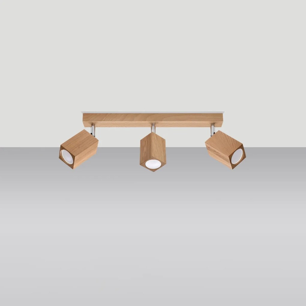 Sollux Lighting Stropní svítidlo KEKE 3 dub