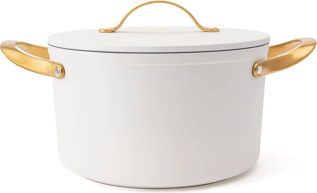 Elmich Nepřilnavý keramický hrnec Zen Ø 20 cm (3 l) - krémovo zlatá