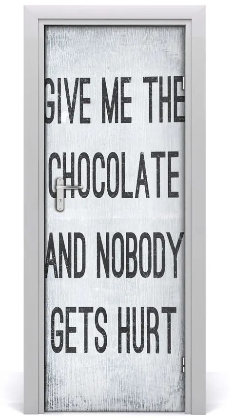 Fototapeta na dveře čokoláda 75x205 cm