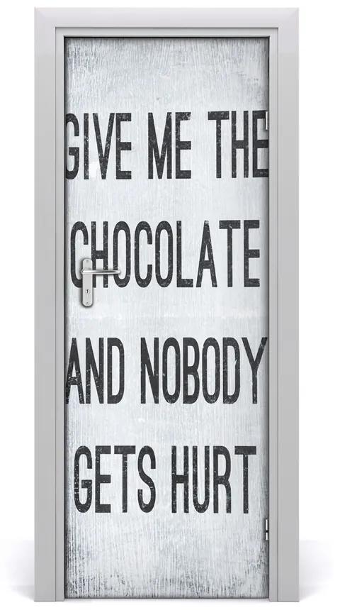 Fototapeta na dveře čokoláda 95x205 cm