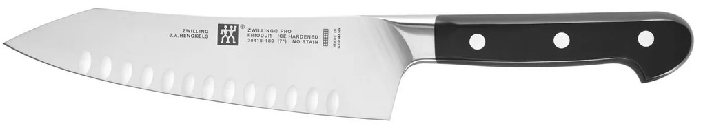 Zwilling Pro, nůž Santoku s výbrusem, kolébkový, 18 cm 1002816