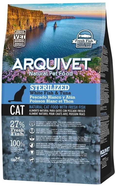 Arquivet Arquivet Cat Sterilized 1,5 kg | bílá ryba s tuňákem