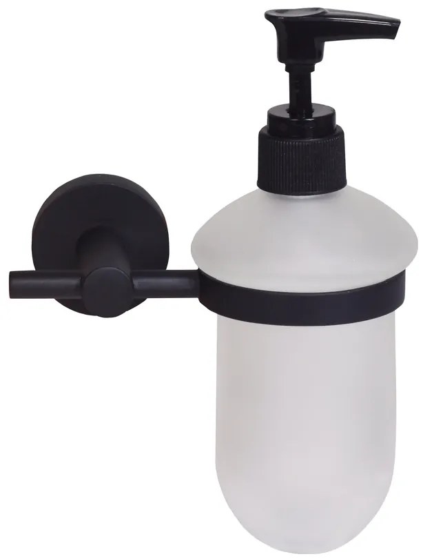 BISK Erga FOR YOU, dávkovač mýdla na zeď, černá matná, ERG-08253