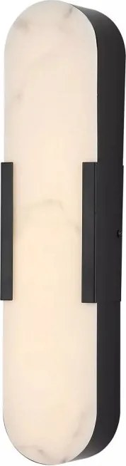 Searchlight 11139BK Nástěnné LED svítidlo OPALINE MARBLE IP44, ČERNÉ 50cm