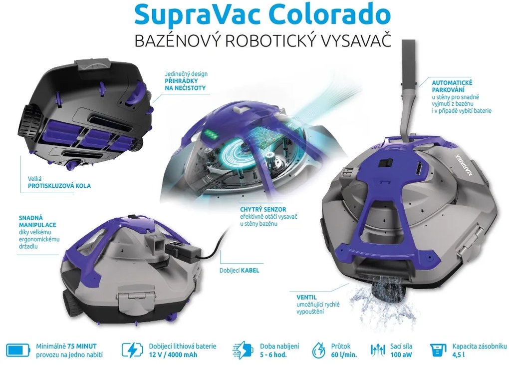 Marimex | Bazénový robotický vysavač Marimex SupraVac Colorado | 10800048