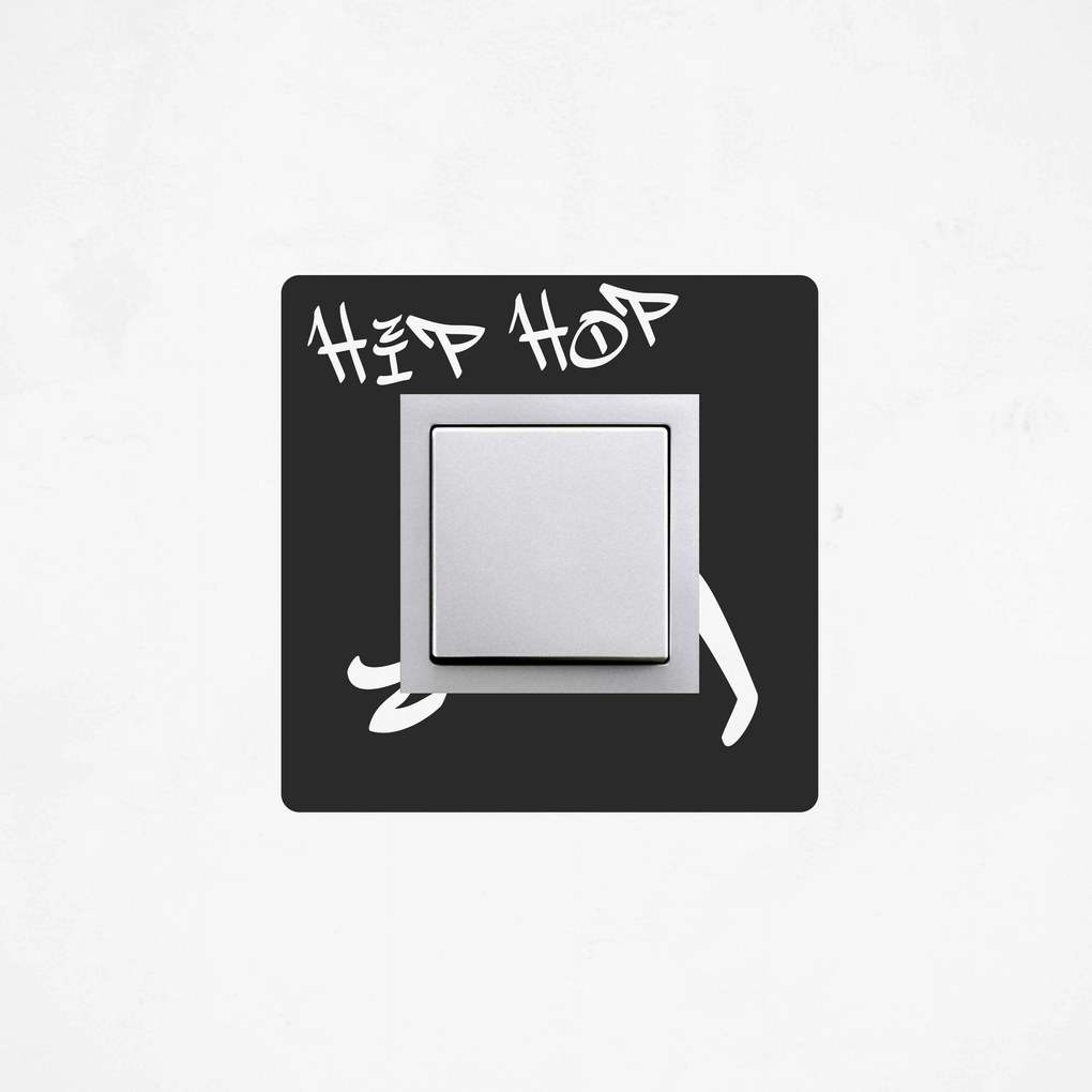Samolepka na vypínač - Hip hop - PopyDesign
