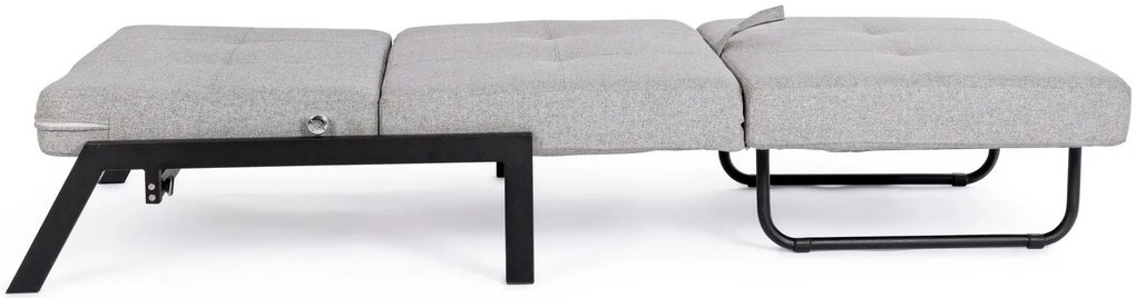 BIZZOTTO Rozkládací křeslo HAYDEN světle šedé 0735205