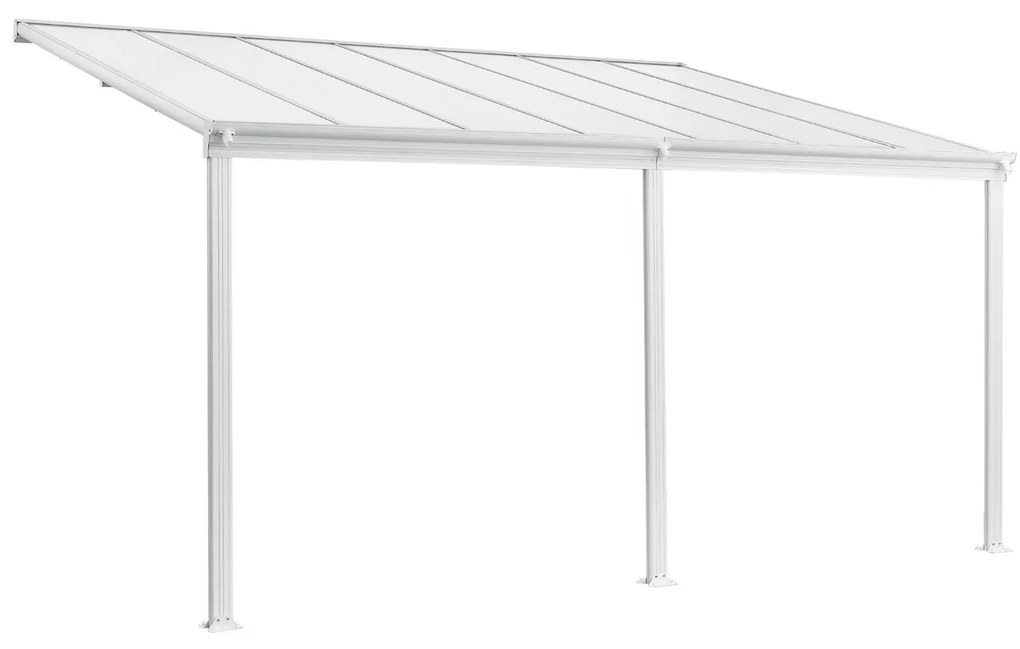 InternetovaZahrada - Hliníková pergola Borneo 4x3 m - bílá