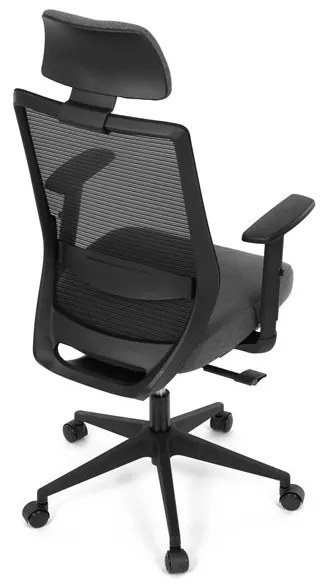 Ergonomická kancelářská židle AURELIE - černá síťovina Barva: šedá