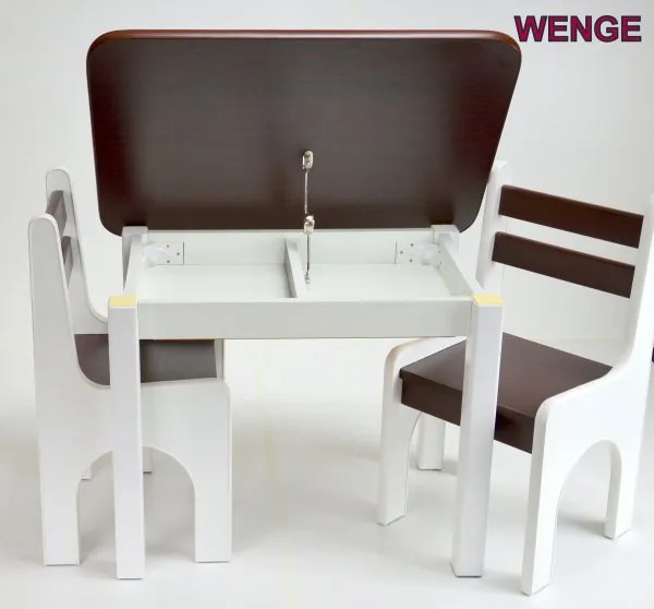 Stůl a dvě židličky K1 wenge