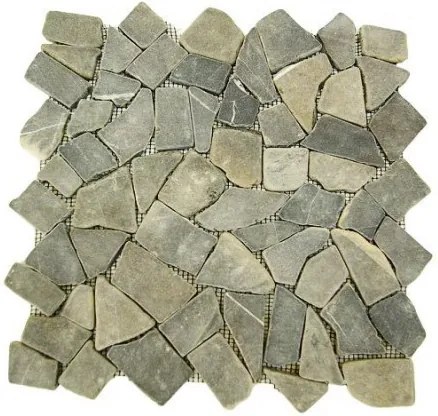 Obklad / dlažba - mozaika z přírodního kamene šedá, 1 ks