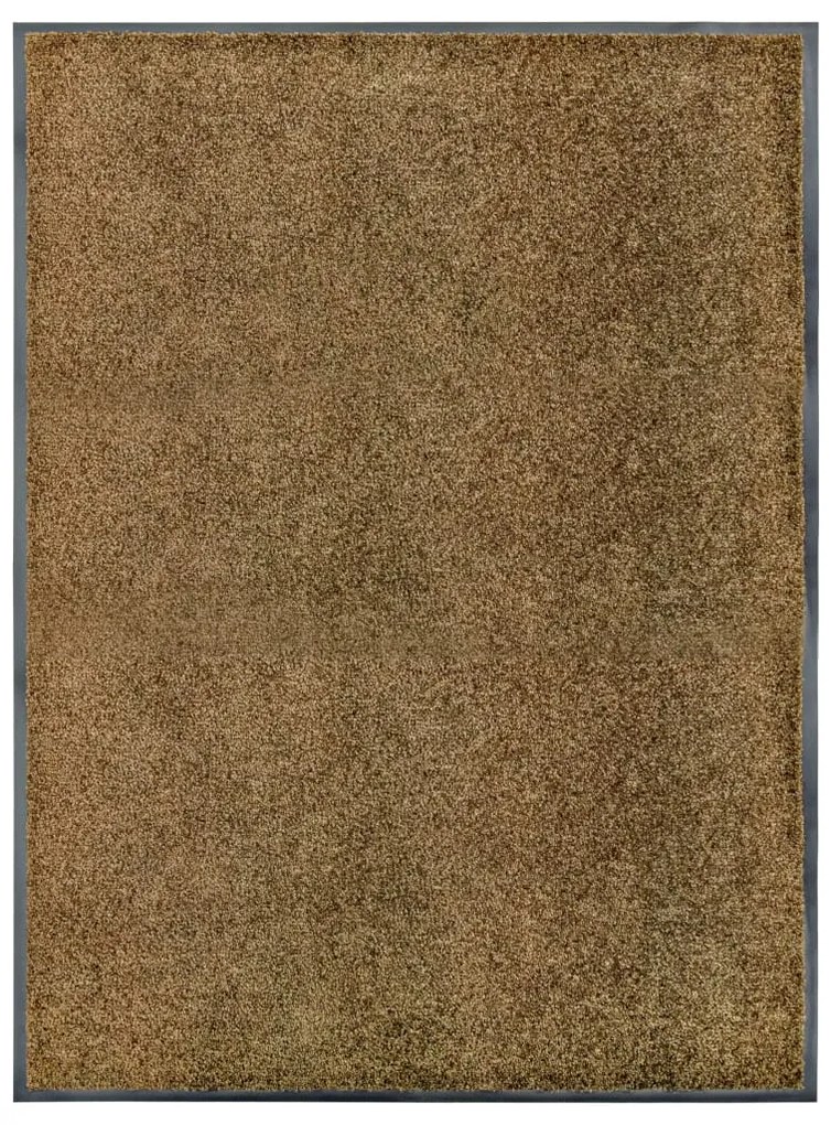 Rohožka pratelná hnědá 90 x 120 cm 323436
