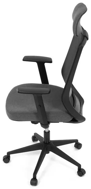 Ergonomická kancelářská židle AURELIE - černá síťovina Barva: šedá
