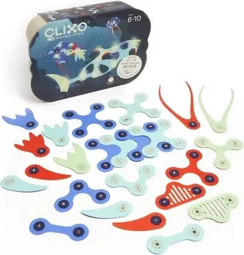 Clixo Ocean Creatures Magnetická stavebnice / 24ks / od 6 let