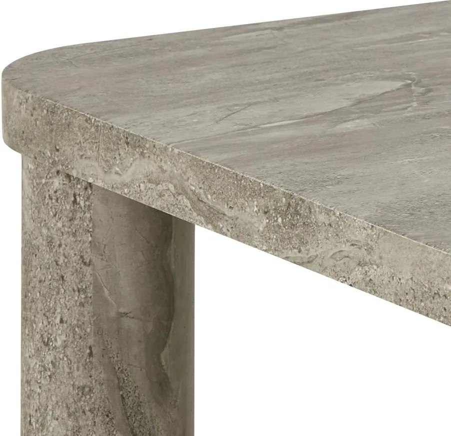 Konferenční stolek Solano 60 cm mramor šedý