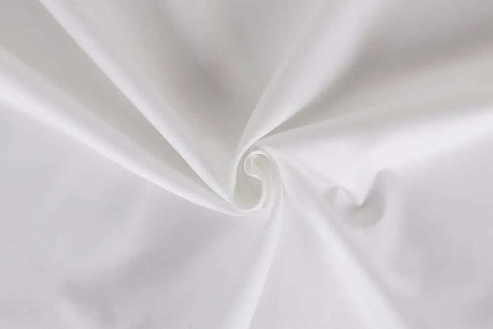 Bílé povlečení na dvoulůžko/prodloužené z bavlněného saténu 240x220 cm Elegant – Mijolnir
