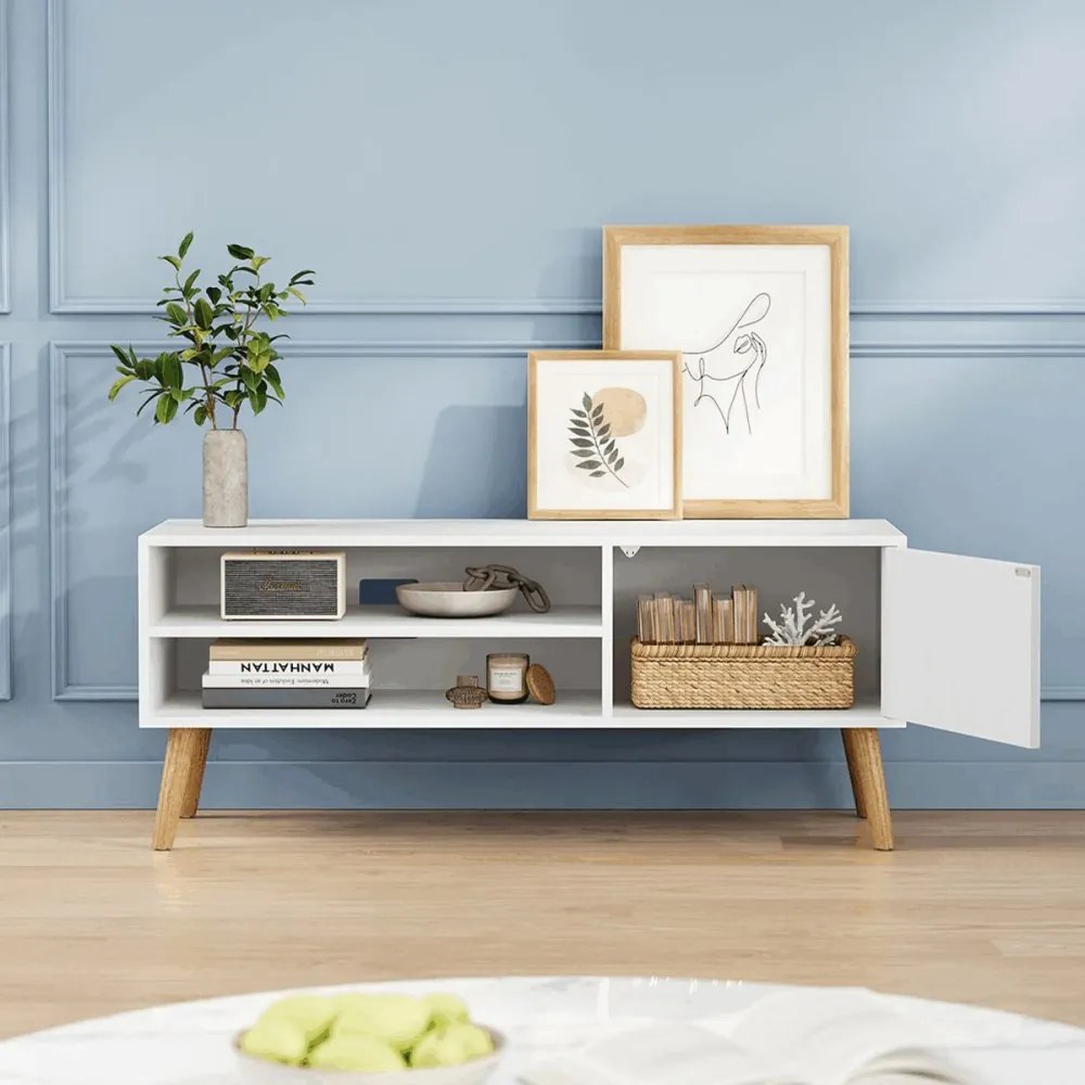 Konferenční stolek AKF-E1146 WT, mdf, bílá (120 x 40) cm
