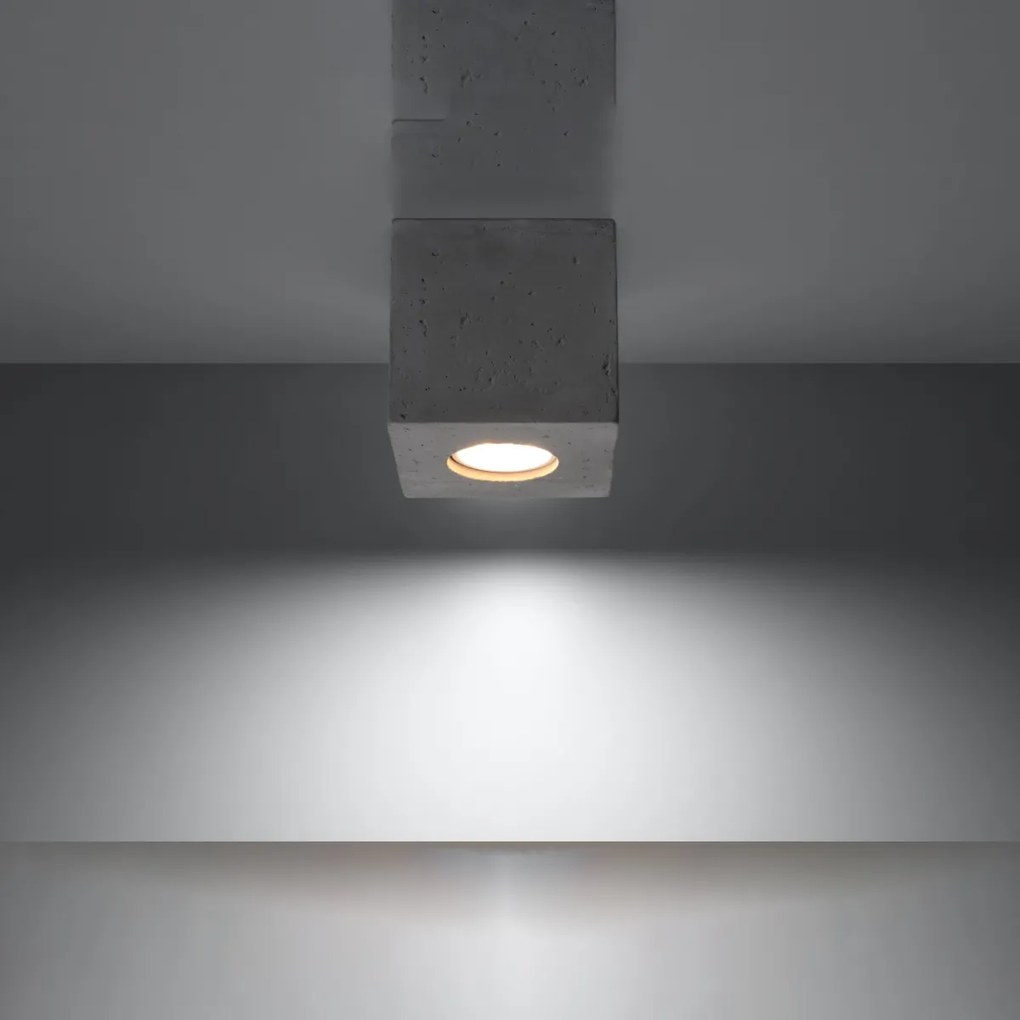 Sollux Lighting Stropní svítidlo QUAD beton
