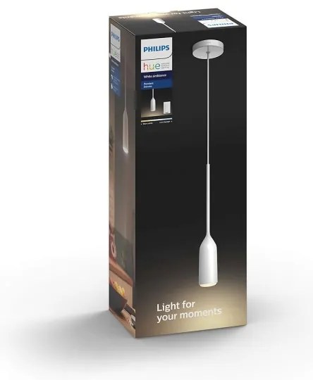 Philips 43006/31/P6 - LED Stmívatelný lustr na lanku Hue DEVOTE 1xE27/9,5W/230V