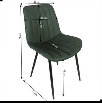 Jídelní židle HAZAL zelená