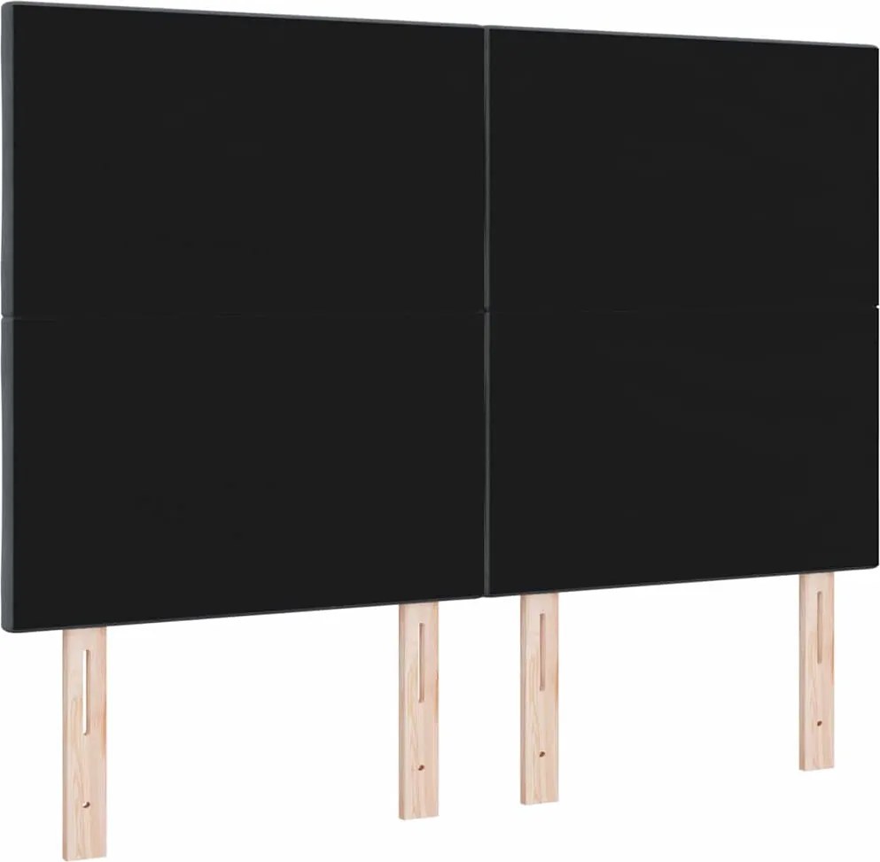 Čelo postele Tmavě šedá 144 cm samet 3337920