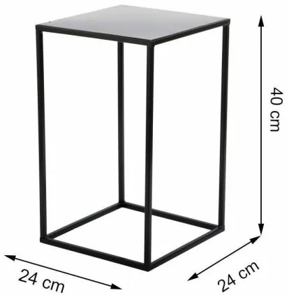 Stojan na květiny 40x24 cm černá