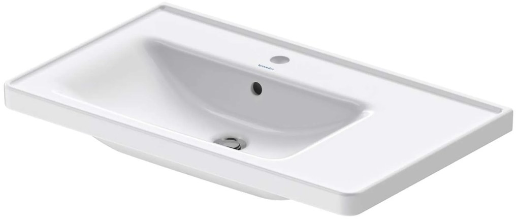 Duravit D-Neo - Nábytkové umyvadlo 80x48 cm, 1 otvor pro baterii vlevo, bílá 2369800000