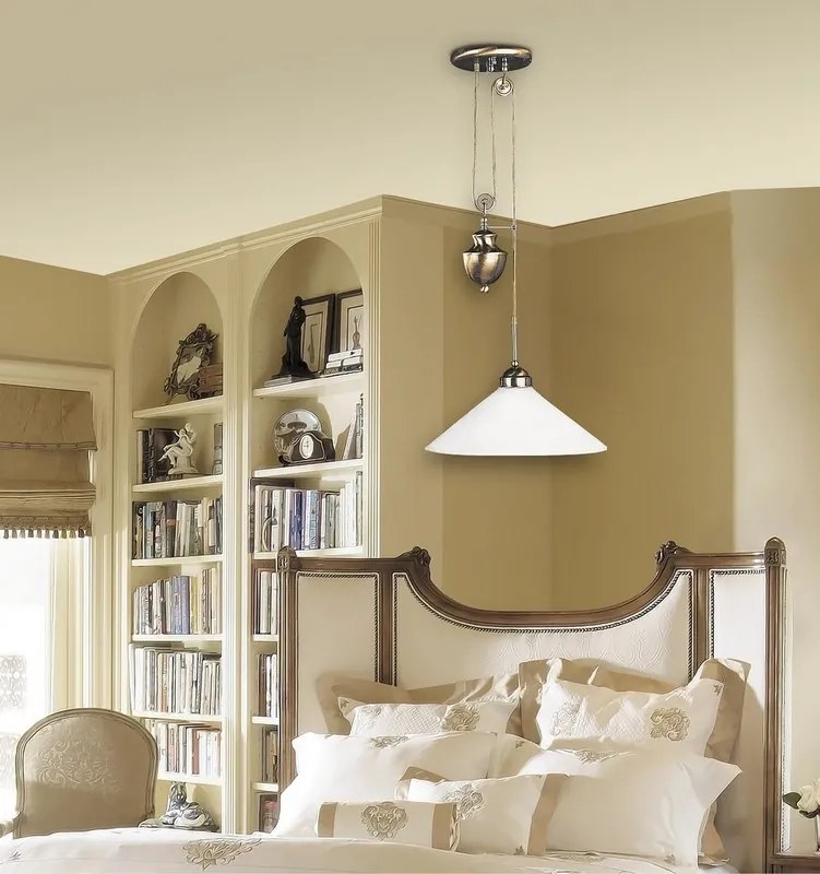 Rabalux Závěsný lustr s kladkou Marian 60W/E27/230V/IP20 - bronz