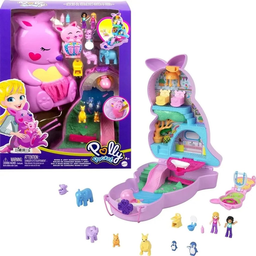 Polly pocket klokaní pidi pocketková kabelka, mattel hkv50