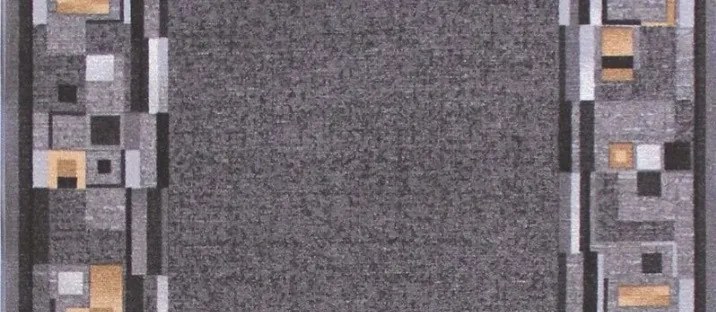 Associated Weavers, Protiskluzový běhoun na míru Bombay 97, šíře 67 cm, šedá, chodba / předsíň