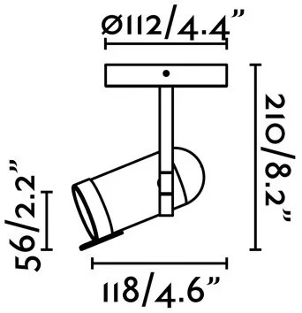 Faro 43530 - Bodové svítidlo ORLEANS 1xGU10/8W/230V černá