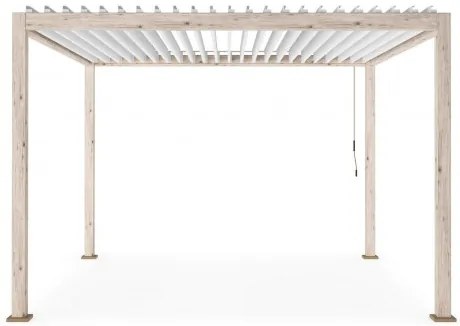 BIZZOTTO Hliníková pergola s uzavíracími lamelami OCEAN 3,6x3,6 m 0795790
