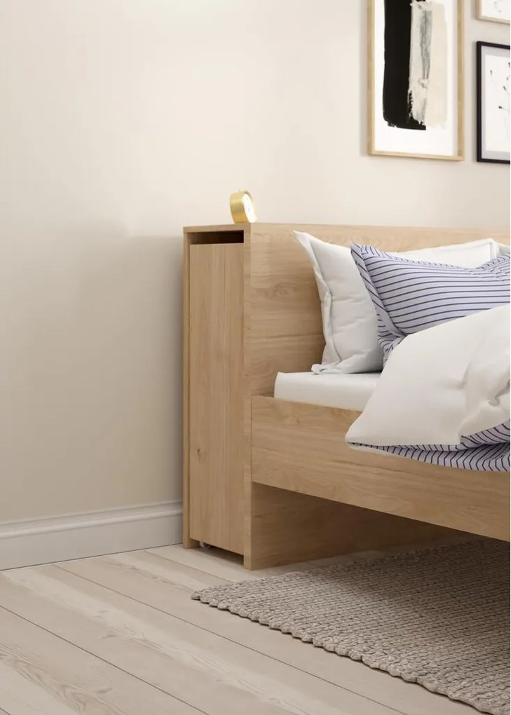 Úložné čelo postele Simplicity 145 cm, hikora jackson