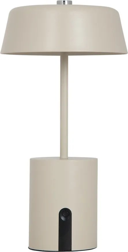 Béžová kovová LED stolní lampa (výška 22,5 cm) Elemental LED – Leitmotiv