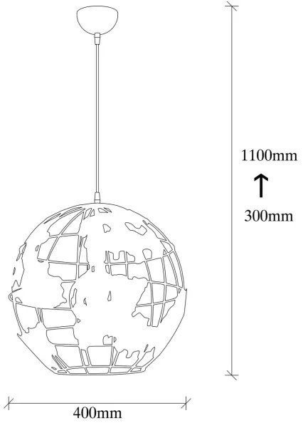 Lustr na lanku FELLINI 1xE27/40W/230V