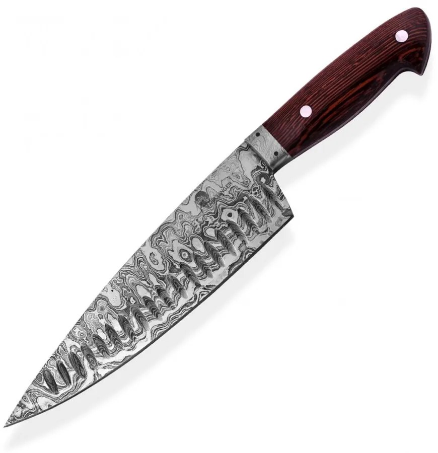 kuchařský nůž Chef Dellinger Capo Damascato Wenge Wood Cullens